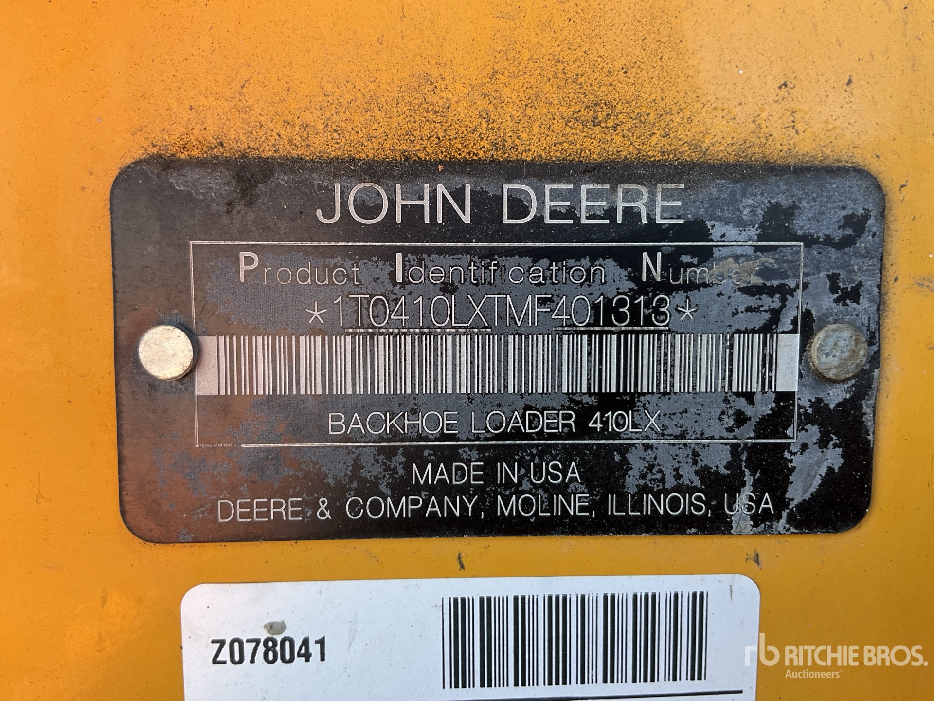 2021 John Deere 410L 4x4 Retroexcavadora | Ritchie Bros. Auctioneers