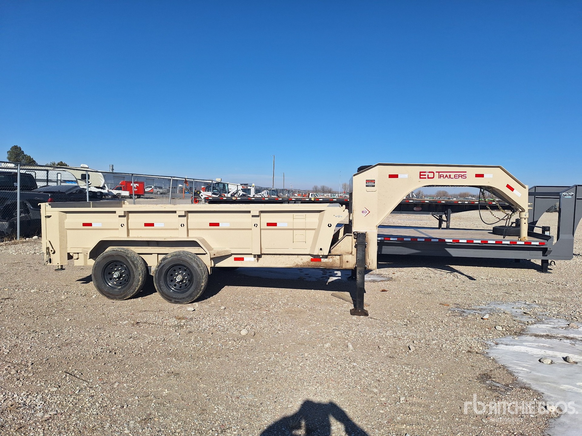 2024 ED Trailers 14 ft T/A Gooseneck Dump Utility Trailer | Ritchie Bros. Auctioneers