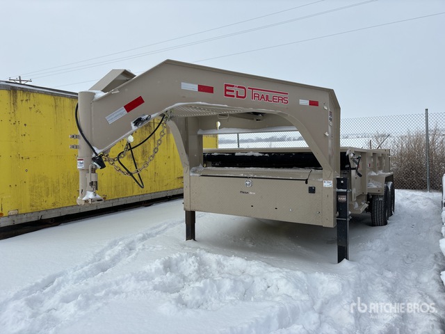 2024 ED Trailers 14 ft T/A Gooseneck Tipping Utility Trailer | Ritchie ...