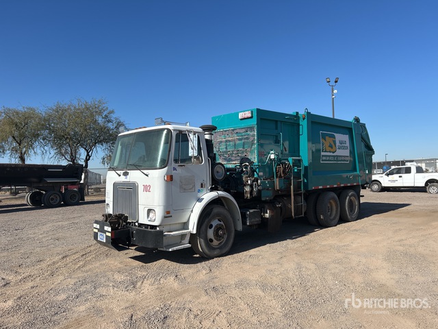 2003 White Autocar WX 6x4 COE Side Loader Waste Collection Truck ...