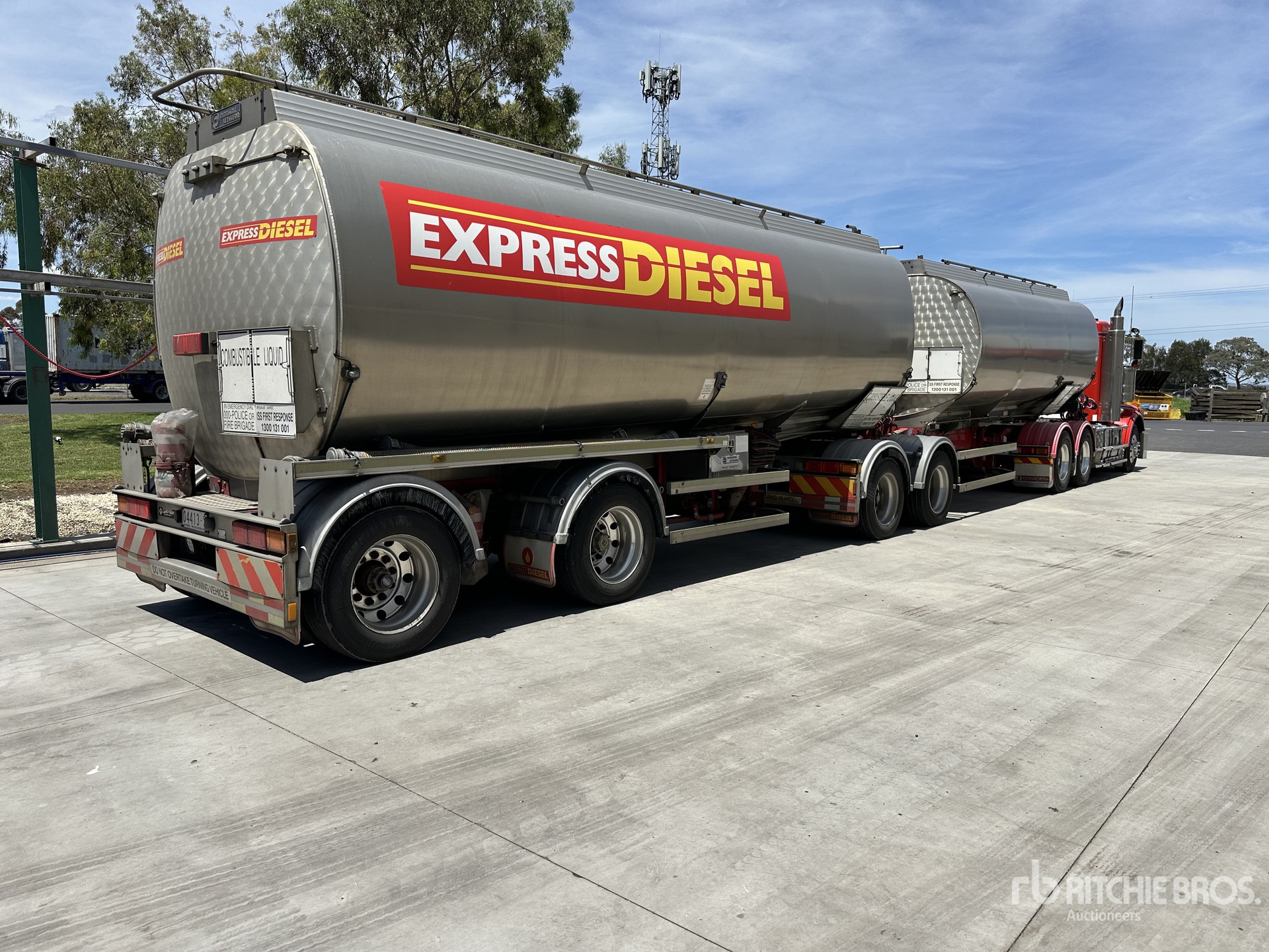 2008 Marshall Lethlean 25800 L Bogie/A B-Train Lead Tanker Trailer ...