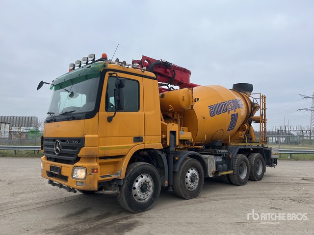 Putzmeister/ Liebherr TTM24 on 2006 Mercedes-Benz Actros 3244 8x4 Mixer ...