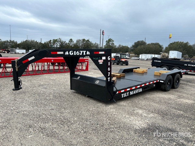 2024 Industrias America G167T 22 ft T/A Gooseneck Tilt Deck Trailer ...