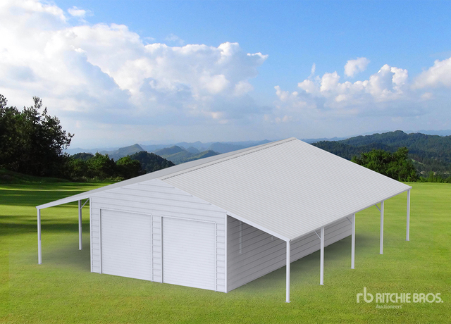 2025 KJ K3939 39 ft x 39 ft Metal Garage Storage Building (Unused ...