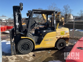 2016 Hyundai 45D-9A 9130 lb Pneumatic Tire Forklift (Inoperable) in St ...