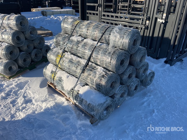 Quantity of (10) BYT 330 ft x 4 ft Galvanized Rolls of Fencing (Unused ...