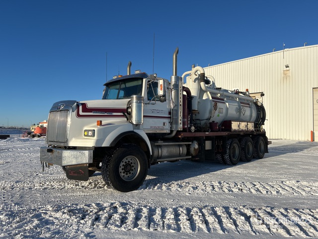 2008 Custom Vac on 2007 Western Star 4900SA 8x6 Vacuum Tanker Truck ...