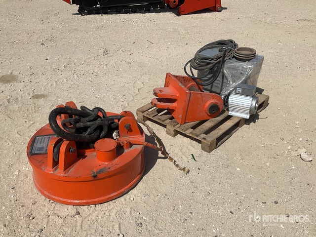 Ame 800 mm Excavator Magnet w/ Motor - Fits 20 ton excavators (Unused ...