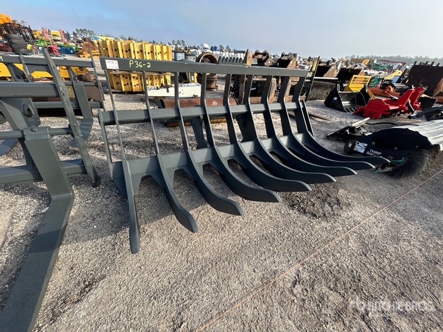 113 in Skeleton Wheel Loader Root Rake - Fits John Deere 644 (Unused ...