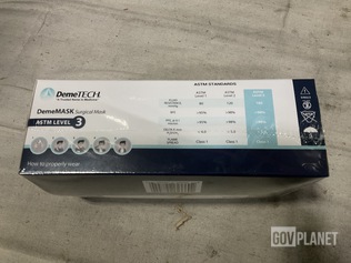 Surplus (800) Boxes of DemeTech ASTM Level 3 Surgical Masks in ...