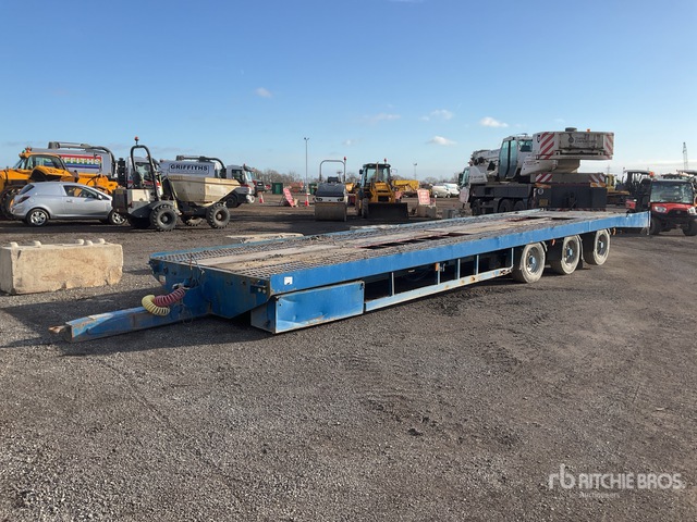 20000 kg 12 m Tri/A Drawbar Flatbed Trailer | Ritchie Bros. Auctioneers