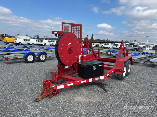 2015 Brenco TEN36SG Portable V-Groove Carrier/Tensioner Reel Trailer ...