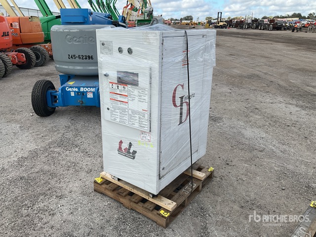 Gardner-Denver Skid-Mounted 15 HP 220v 75 amp Rotary Screw Compresor de ...