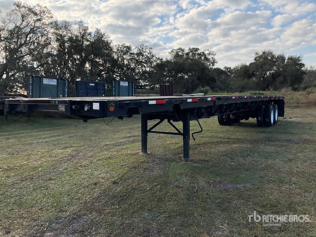 2001 Fontaine T/A 48 ft - 80 ft Extendable Flatbed Trailer | Ritchie ...