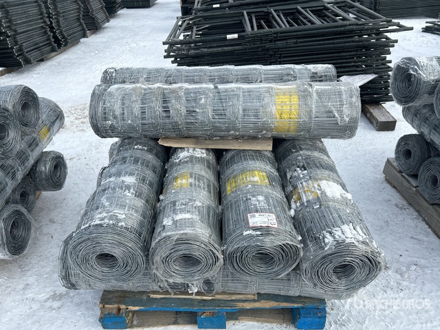 Quantity of (10) 2025 BYT FFC762 330 ft x 4 ft Galvanized Farm Fencing ...