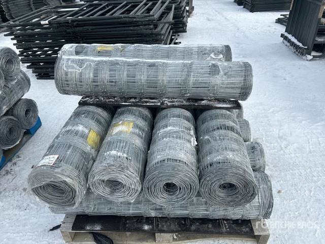 Quantity of (10) 2025 BYT FFC762 330 ft x 4 ft Galvanized Farm Fencing ...