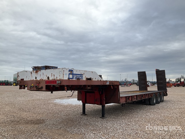 1986 Leciñena SRG-3ED Tri/A Lowboy Trailer | Ritchie Bros. Auctioneers