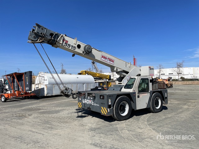2010 Grove YB5515 15 ton 4x2x4 Carry Deck Crane | Ritchie Bros. Auctioneers