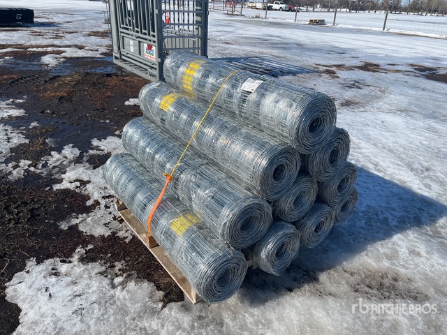 Quantity of (10) BYT FFC762 330 ft x 4 ft Galvanized Fencing (Unused ...