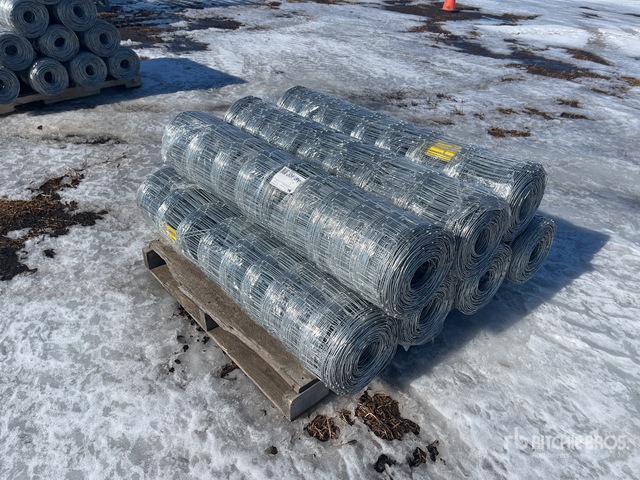 Quantity of (7) BYT FFC762 330 ft x 4 ft Galvanized Fencing (Unused ...