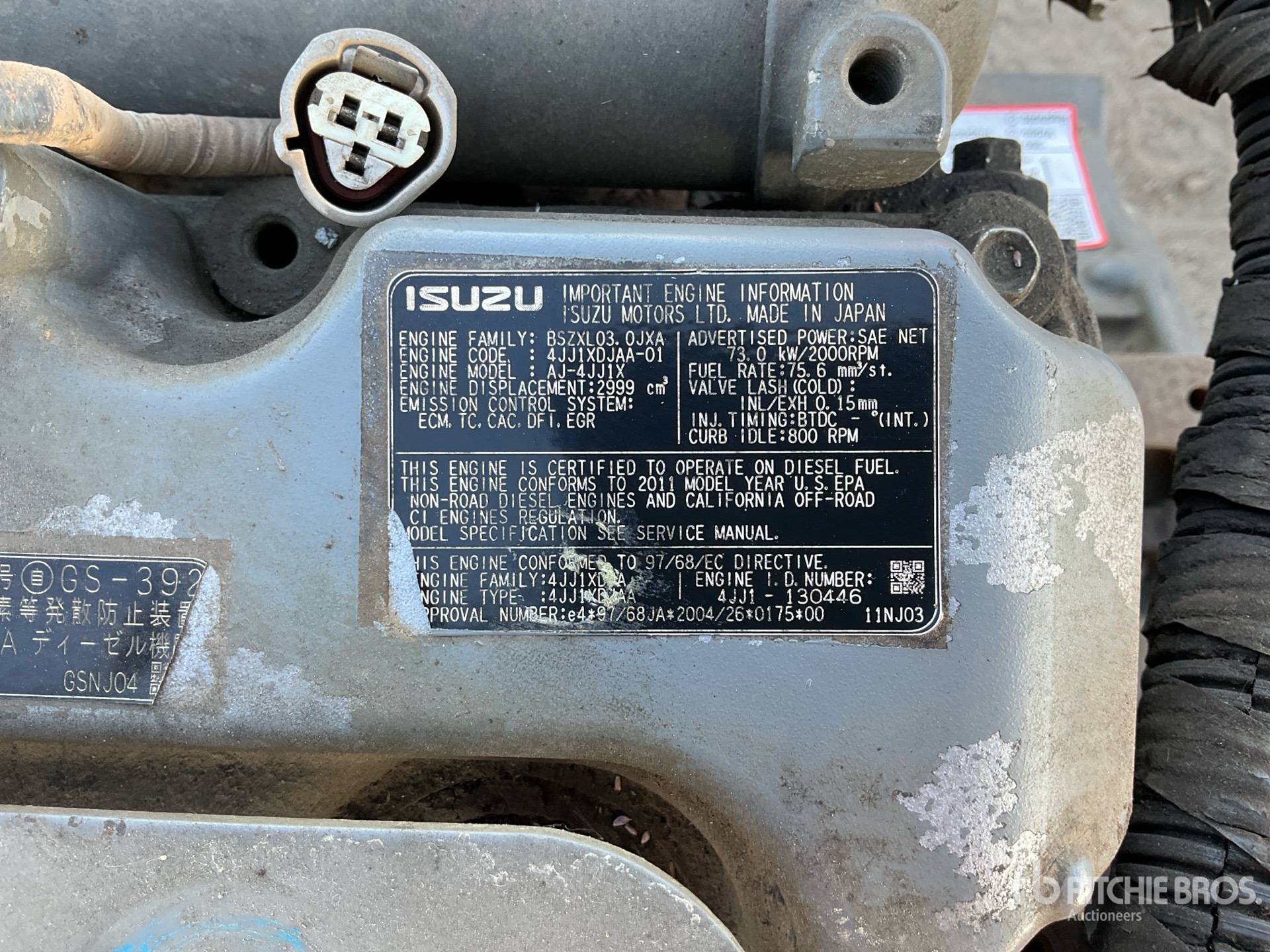 Isuzu 4JJ1 Moteur | Ritchie Bros. Auctioneers