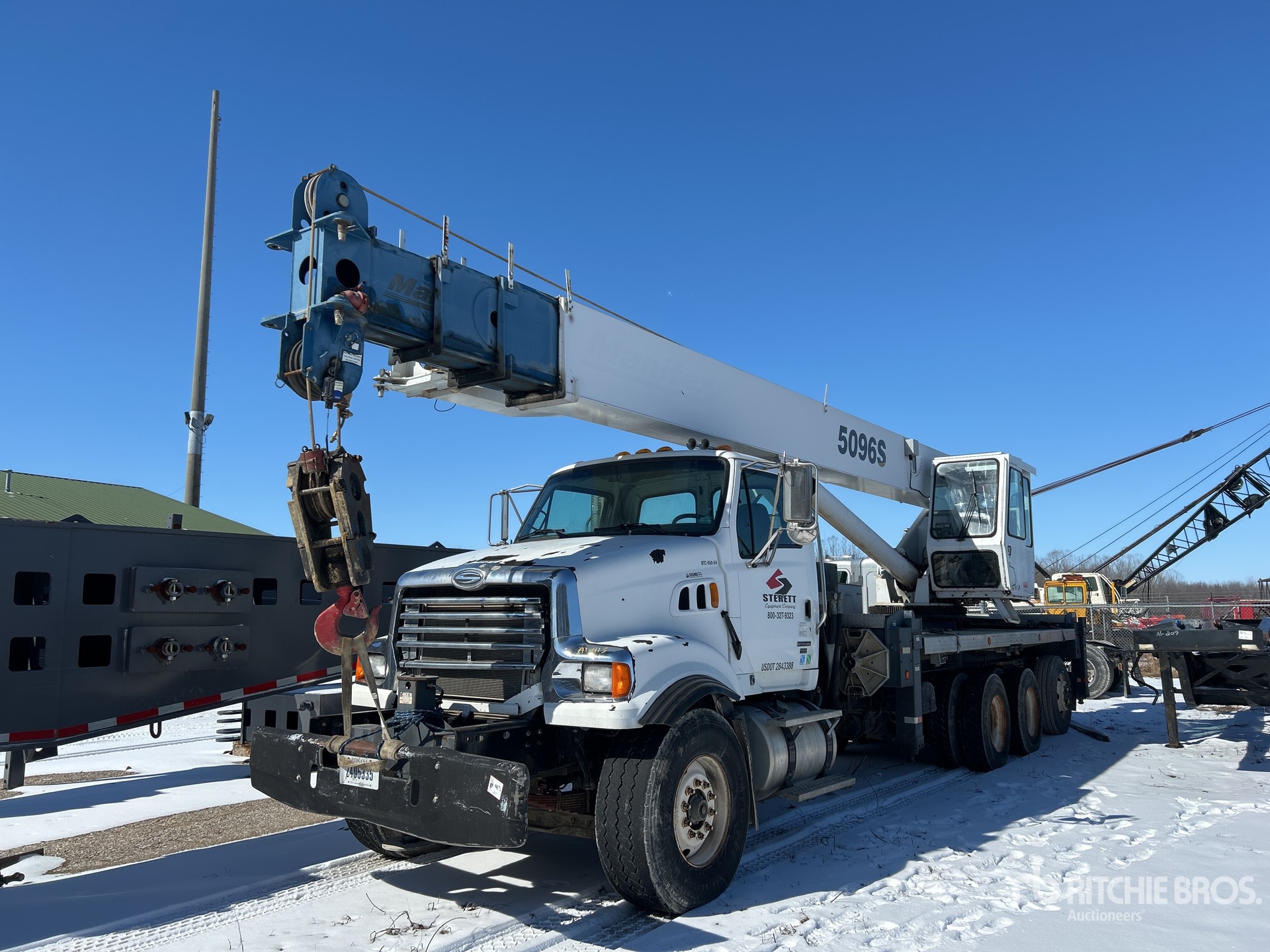 Manitex 5096S 50 ton Straight Boom on 2009 Sterling L9500 8x4 50 Ton ...