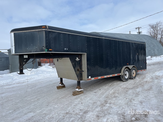 2002 Interstate Manufacturing 29 ft T/A Gooseneck Enclosed Trailer ...