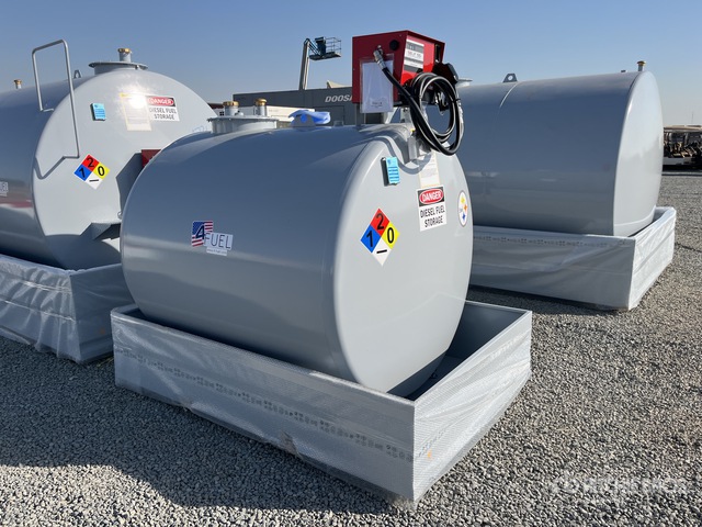 2024 4-Fuel.com 4F838 838 gal Skid Mounted Steel Diesel Fuel Tank ...