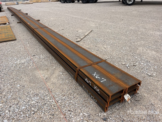 Quantity of (1) Bundle Of 8 in Channel A36/572-50 60 Ft | Ritchie Bros ...