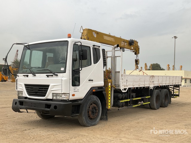 2008 Soosan SCS746 Straight Boom on 2008 Tata Daewoo 6x4 Flatbed Truck ...