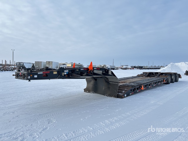 2013 Aspen 65 ton Tri/A Double Drop Removable Gooseneck Lowboy Trailer ...