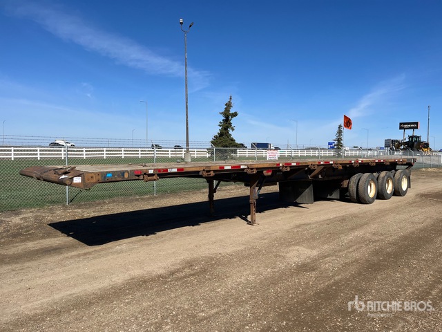 1995 Aspen 46 ft Tri/A Flatbed Oilfield Trailer | Ritchie Bros. Auctioneers