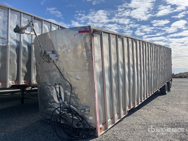 1991 Lufkin 48 ft x 102 in T/A Spread Axle Open-Top Chip Trailer ...