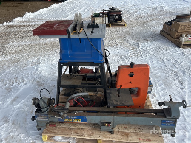 Table Saw, Circular Saw, Mega- Lathe, Bench Grinder, Band Saw, Paint ...
