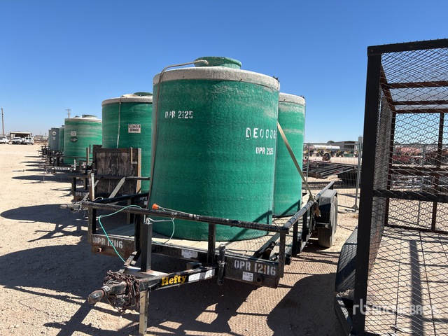 2007 Aerobic System 20 ft T/A Utility Trailer with (2) Septic Tanks ...