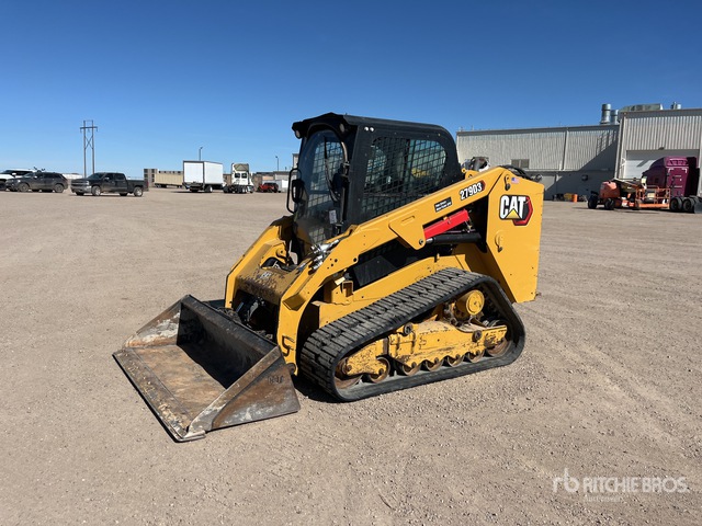 2021 Cat 279D3 Two-Speed High Flow XPS Chargeuse sur rails compacte ...