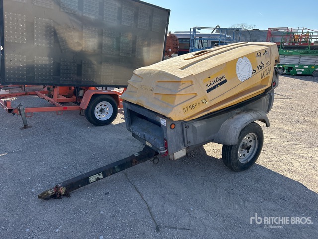 Atlas Copco XAS 185 185 cfm Mobile Air Compressor (Inoperable ...