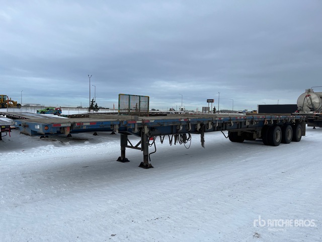 2000 Manac Tri/A 51 ft - 78 ft Extendable Flatbed Trailer | Ritchie ...