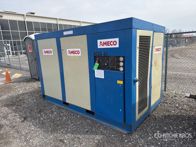 Quincy 750 cfm Skid-Mounted Electric Air Compressor | Ritchie Bros ...