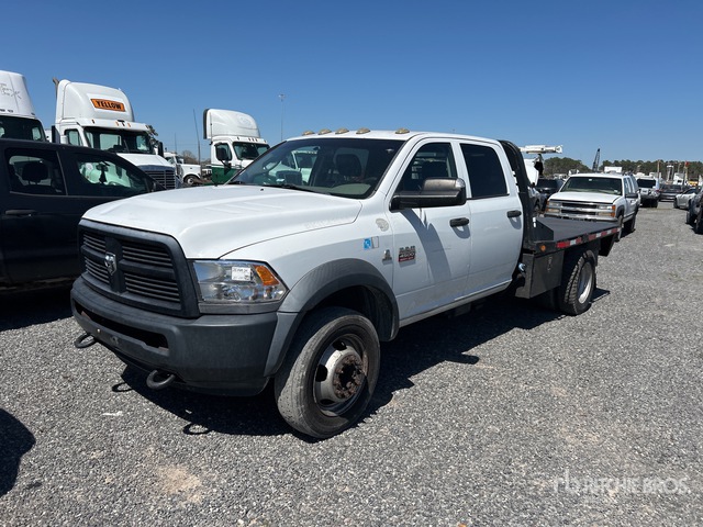 2012 Ram 4500 4x4 Crew Cab Flatbed Truck (Inoperable) | Ritchie Bros ...