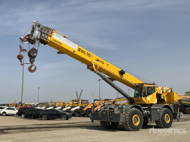 2008 Grove RT880E 75 ton 4x4x4 Grue tout terrain | Ritchie Bros ...