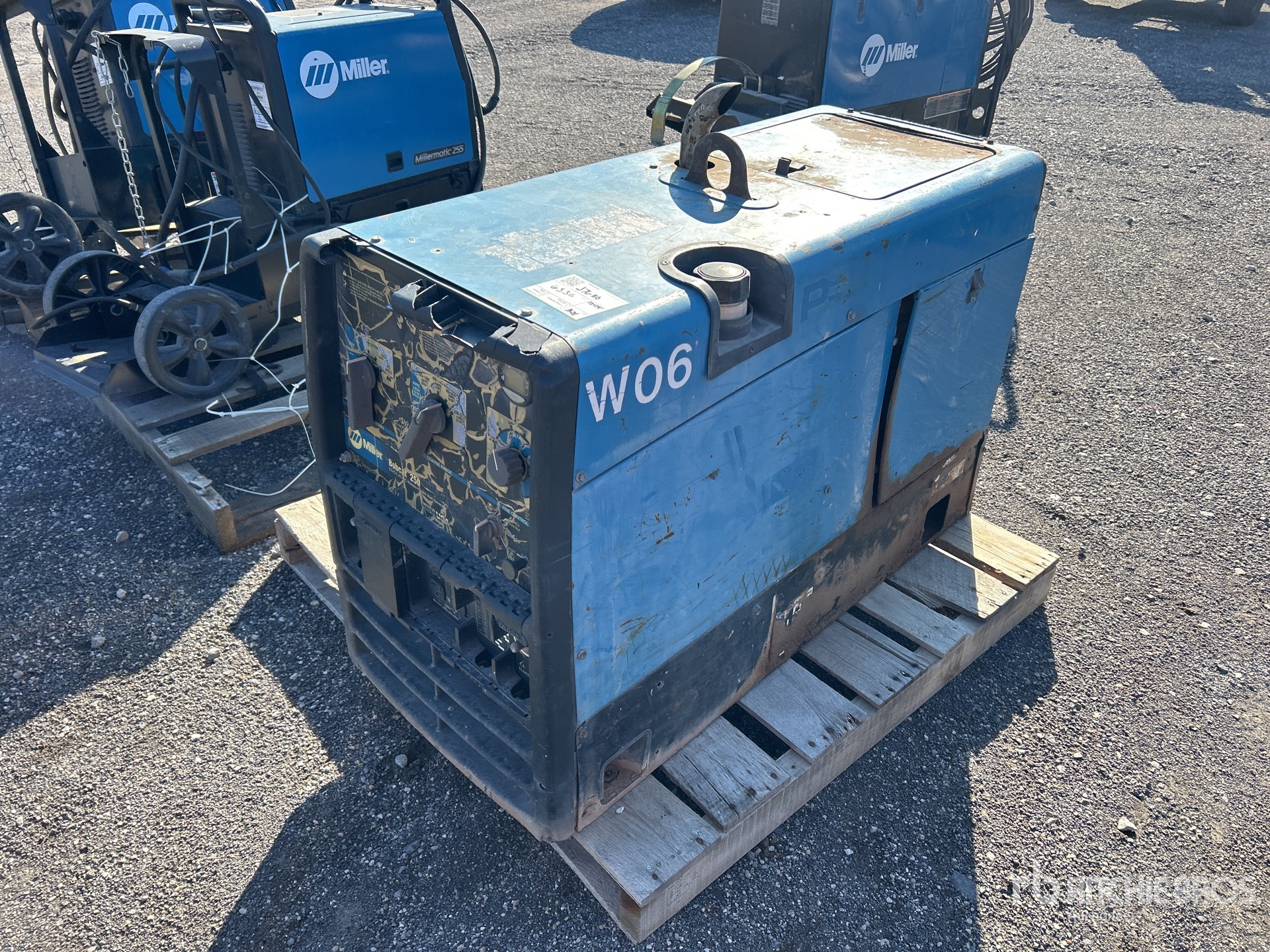 2005 Miller Bobcat 250 Skid-Mounted Multi-Process Engine Driven Welder ...
