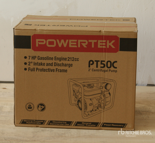 Quantity of (2) 2025 Powertek PT50C Water Pump (Unused) | Ritchie Bros ...