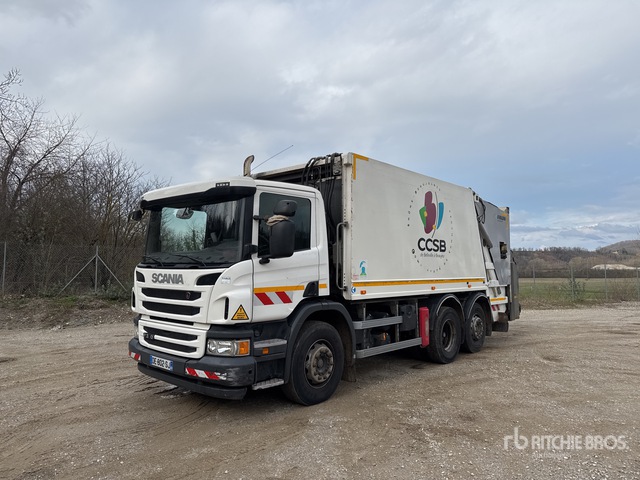 2014 Scania P360 6x2 Rear Loader Camion A Ordures Menageres Waste ...