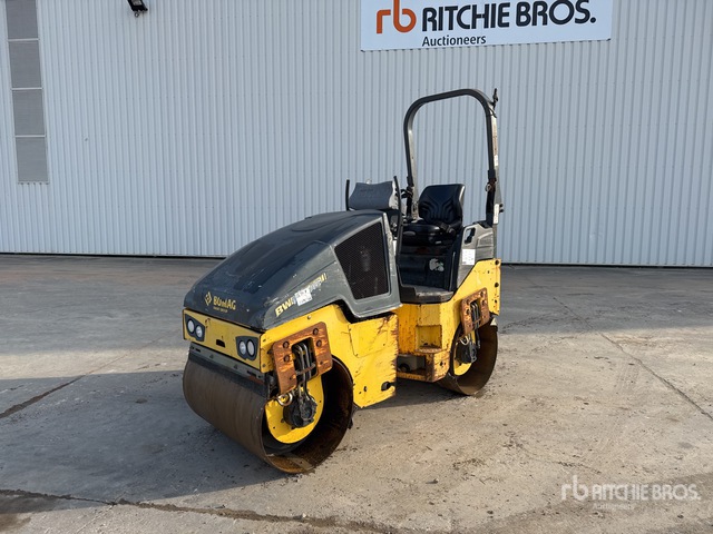 2015 Bomag BW100AD-5 Compacteur Vibrant Tandem Double Drum Roller ...