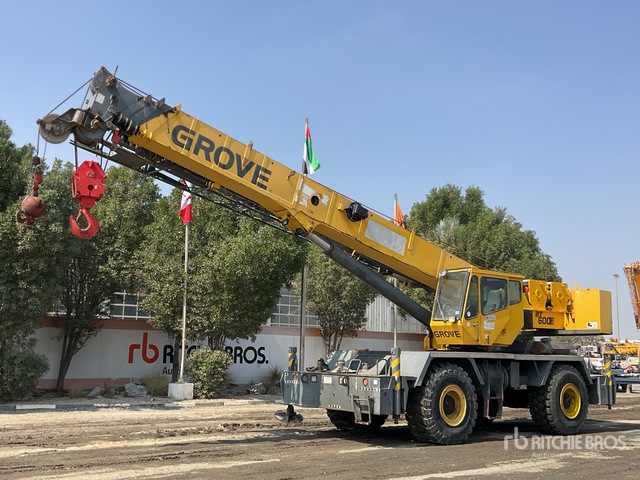 2007 Grove RT600E 50 ton 4x4x4 Rough Terrain Crane | Ritchie Bros ...
