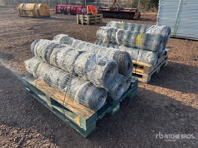 Quantity of (10) 2025 BYT FFC762 330 ft x 4 ft Galvanized Farm Fencing ...