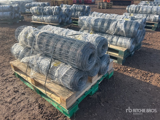 Quantity of (10) 2025 BYT FFC762 330 ft x 4 ft Galvanized Farm Fencing ...