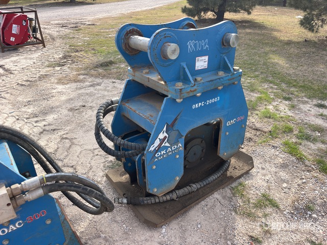 Okada 300 Excavator Plate Compactor Attachment | Ritchie Bros. Auctioneers