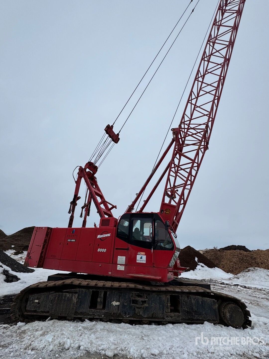 2007 Manitowoc 8000 80 Ton Grúa celosía de cadenas | Ritchie Bros ...